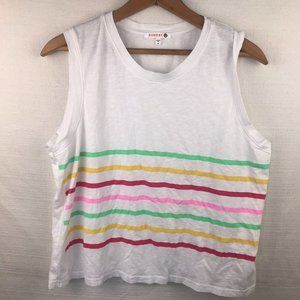 Sundry | Tops | Sundry Multi Color Striped Crop Tank | Poshmark